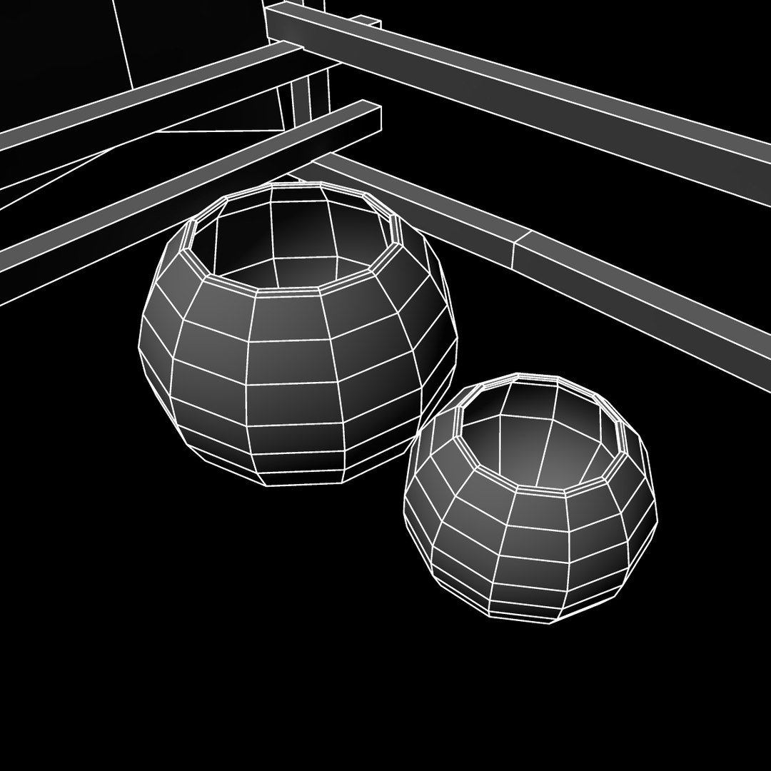 3d Market Stand Model