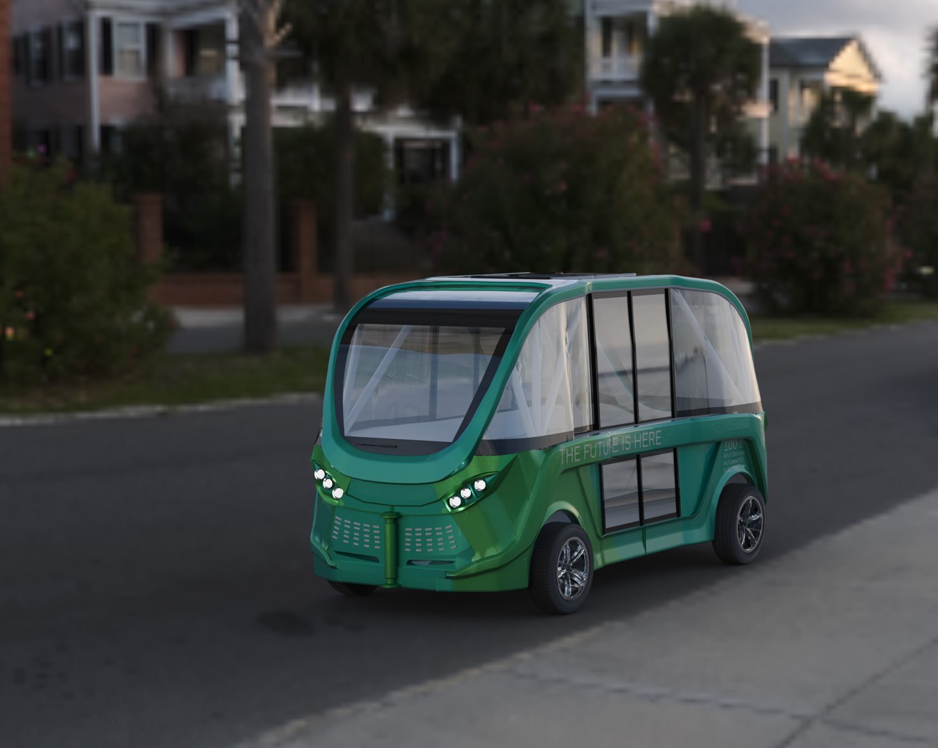 3D Driverless Shuttle Bus Navya Model - TurboSquid 1296293