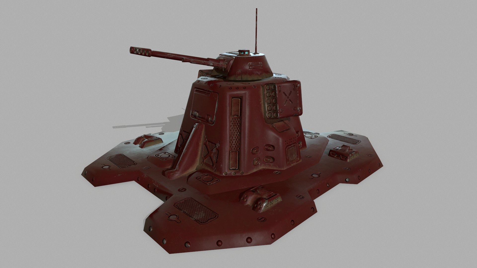 Missile turret 3D model - TurboSquid 1324412