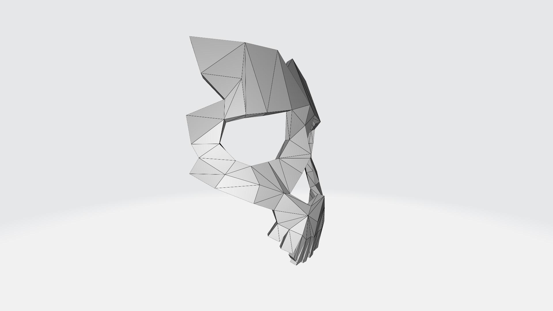 Low Poly Skull Mask 3D - TurboSquid 2323322