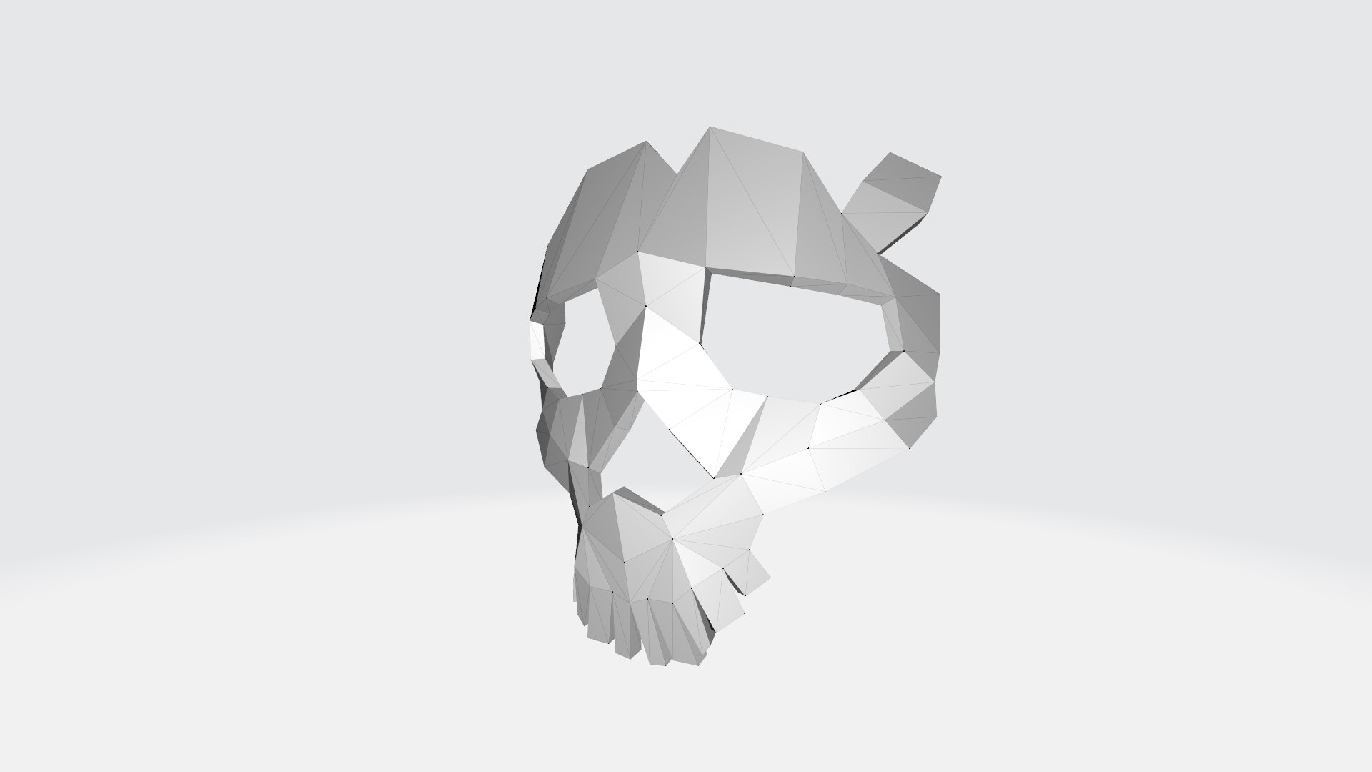 Low Poly Skull Mask 3D - TurboSquid 2323322
