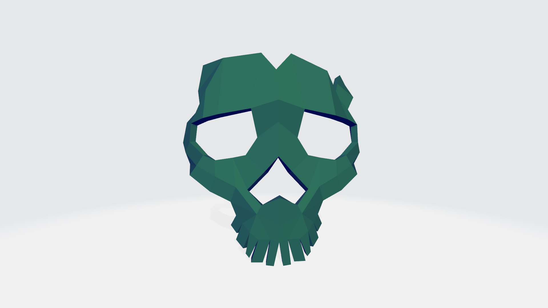 Low Poly Skull Mask 3D - TurboSquid 2323322