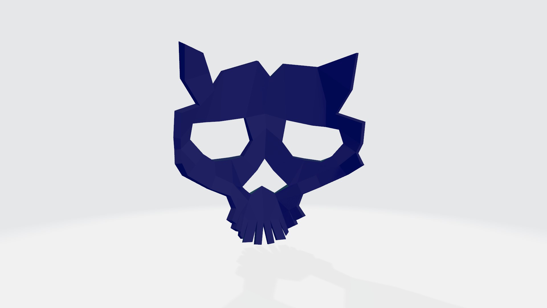 Low Poly Skull Mask 3D - TurboSquid 2323322