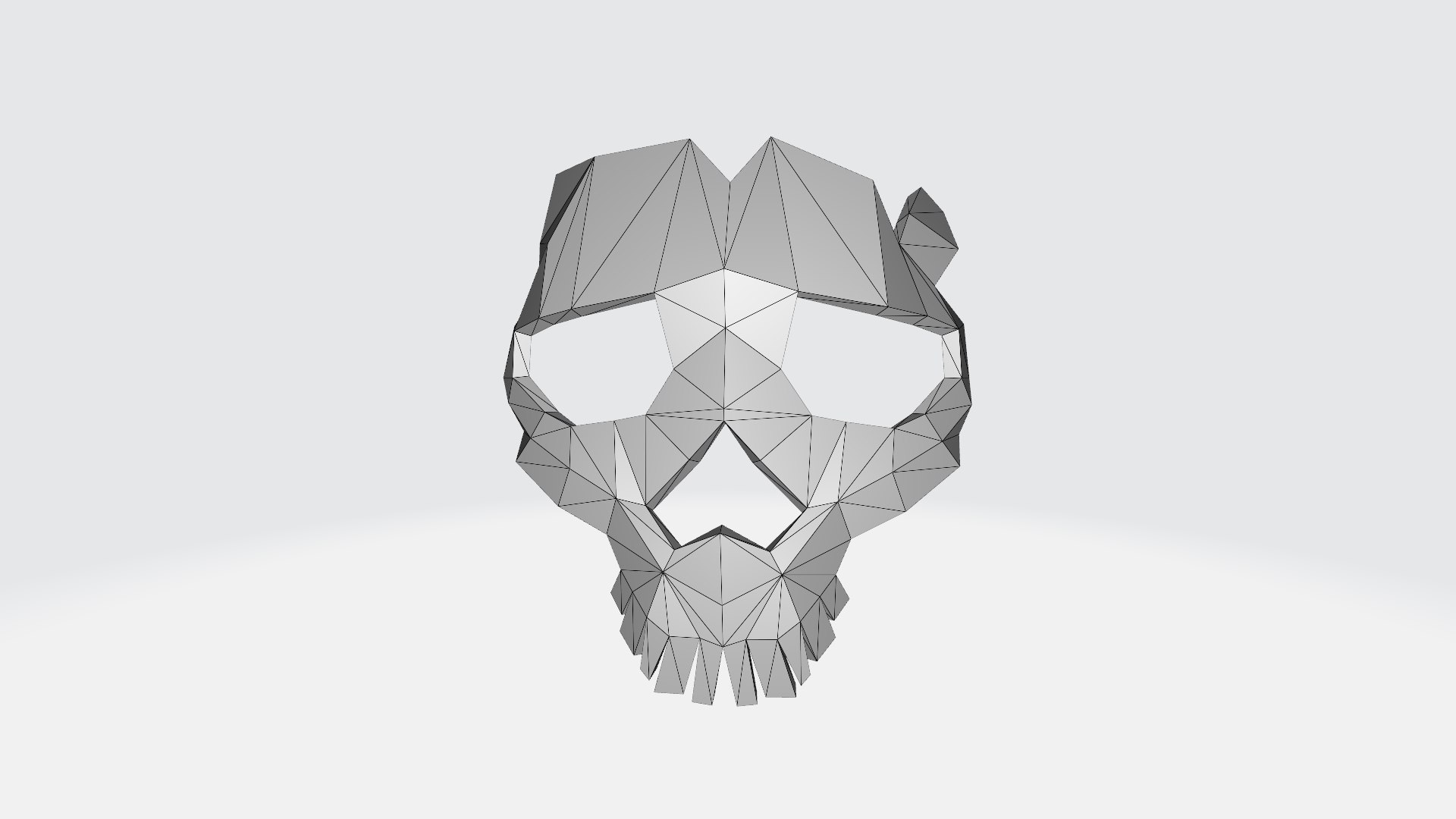 Low Poly Skull Mask 3D - TurboSquid 2323322