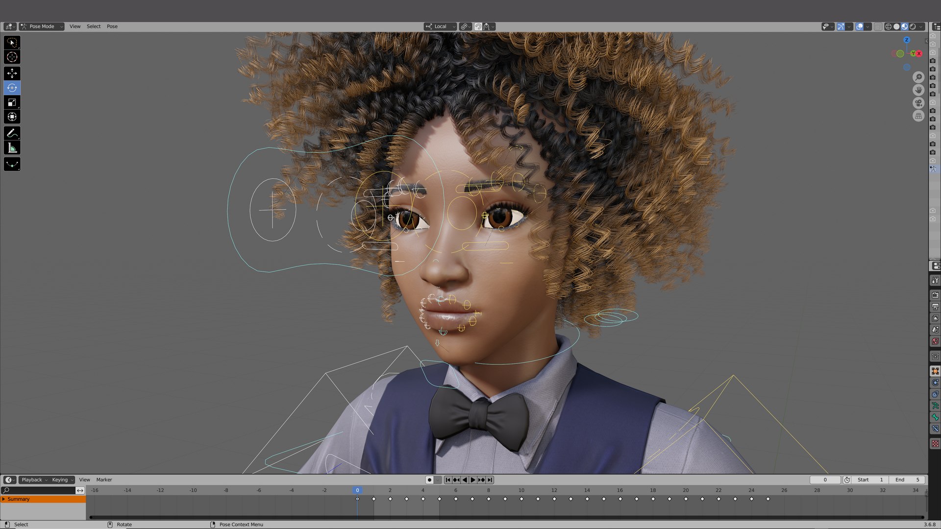 3D Modular Stylized Business Female V1 - TurboSquid 2338359