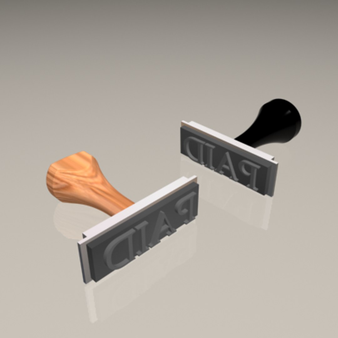 Rubber Stamp 3d Model