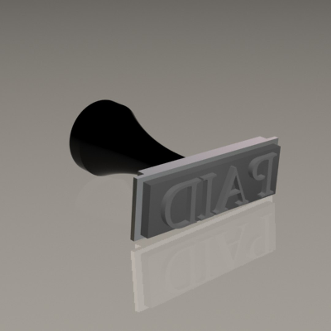 Rubber Stamp 3d Model