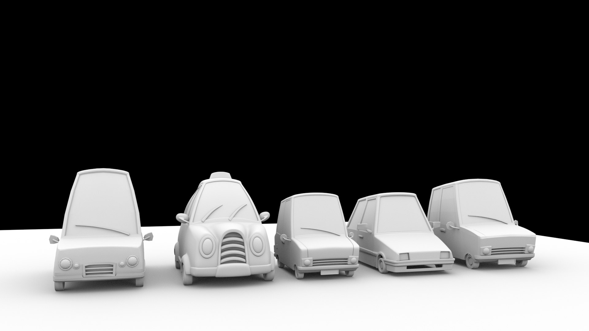 3d Cartoon Car Model