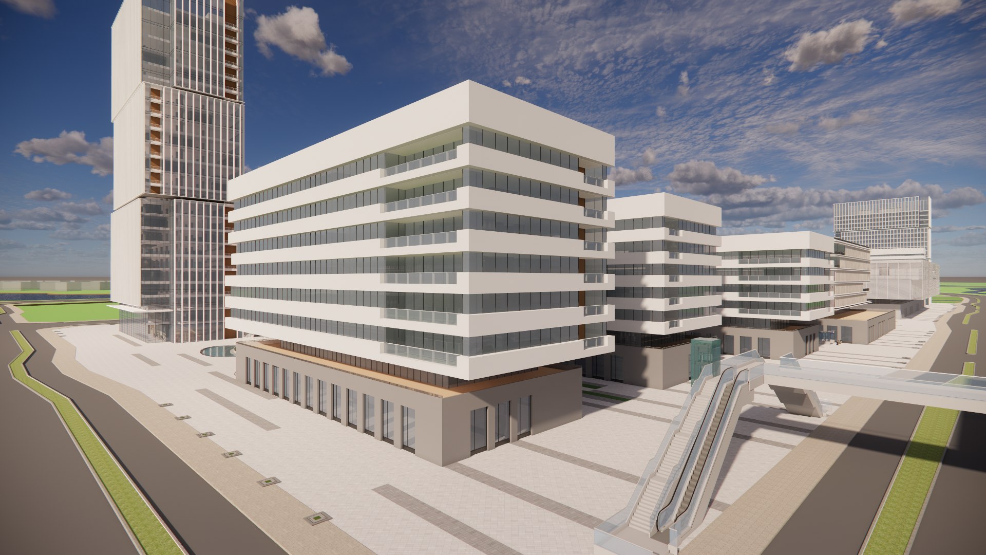 3D Modern City Block -A16 Model - TurboSquid 2380187