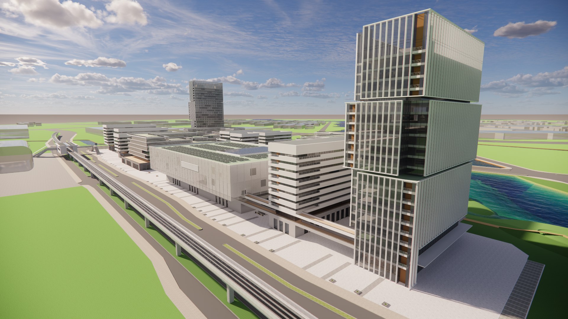 3D Modern City Block -A16 Model - TurboSquid 2380187