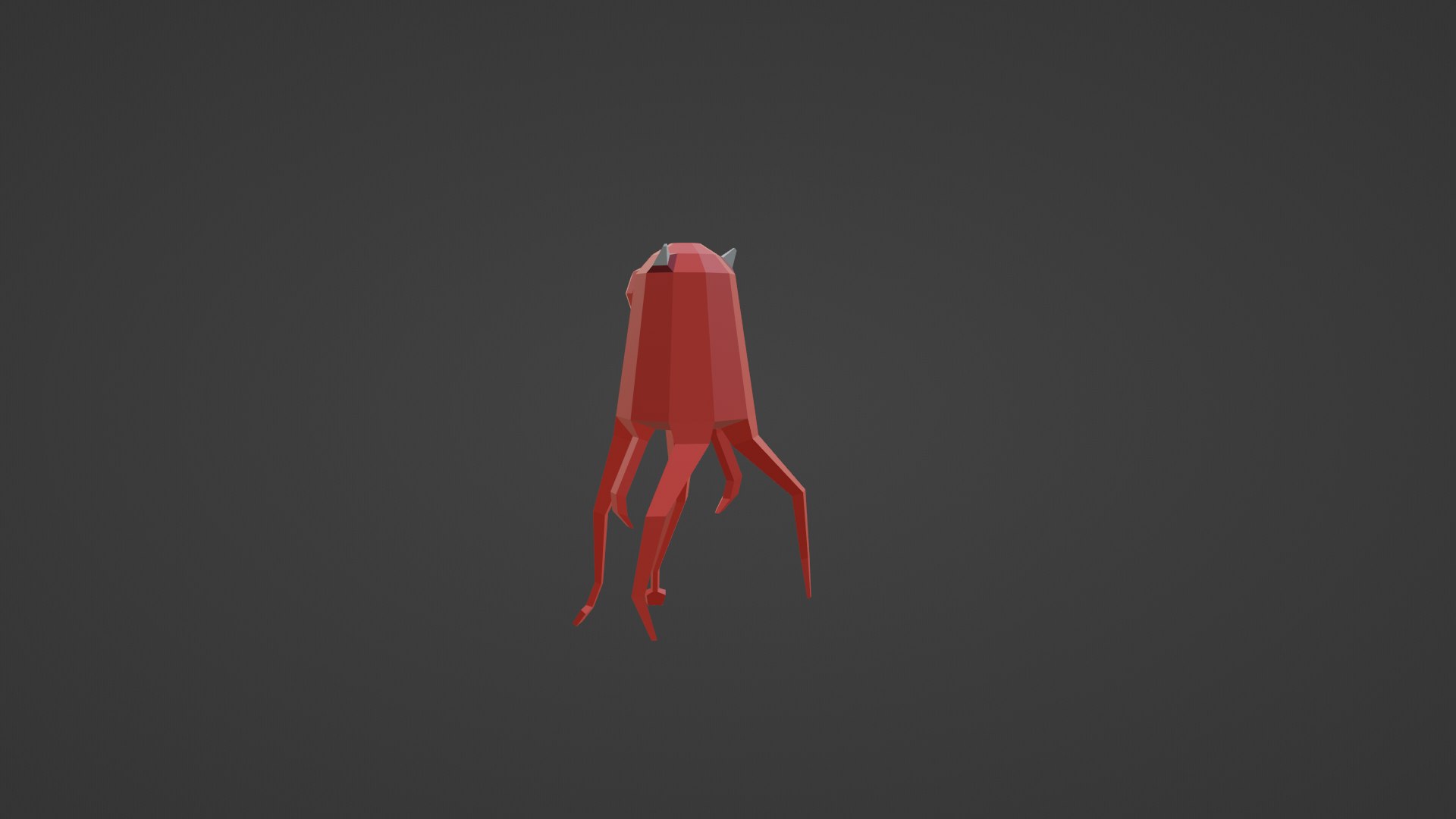 3D LOW POLY Squid Red 3D model - TurboSquid 2131192