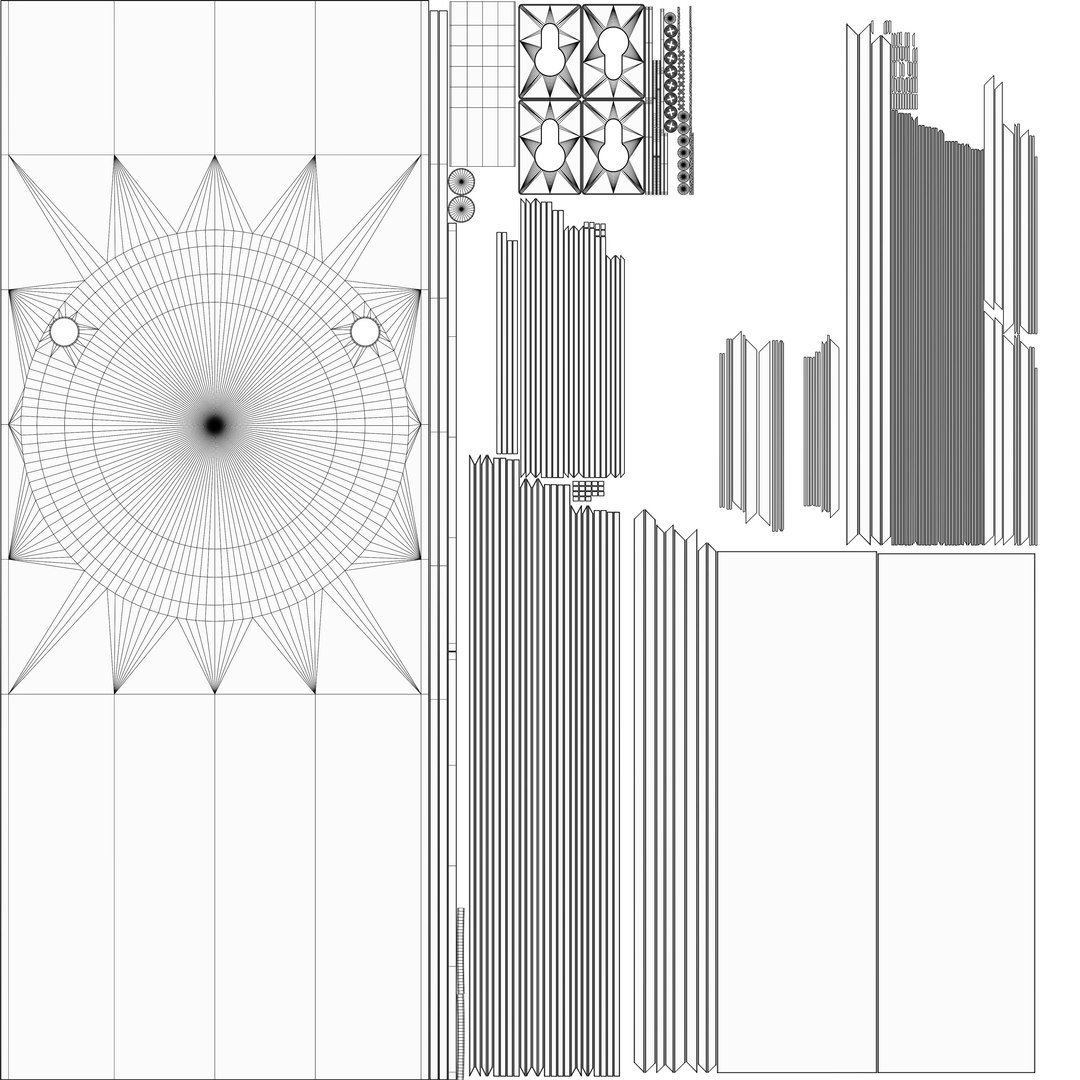 King Black Full Length Mirror 3D Model - TurboSquid 2352807