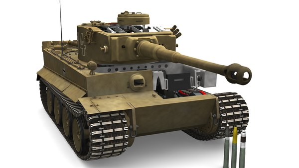 modelo 3d Interior completo del Tiger I Early Type - TurboSquid 1825278
