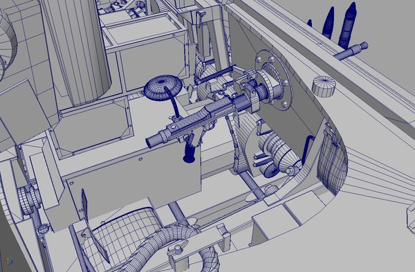 Tiger I Early Type Full Interior 3D model - TurboSquid 1825278