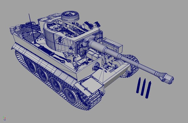 Tiger I Early Type Full Interior 3D model - TurboSquid 1825278