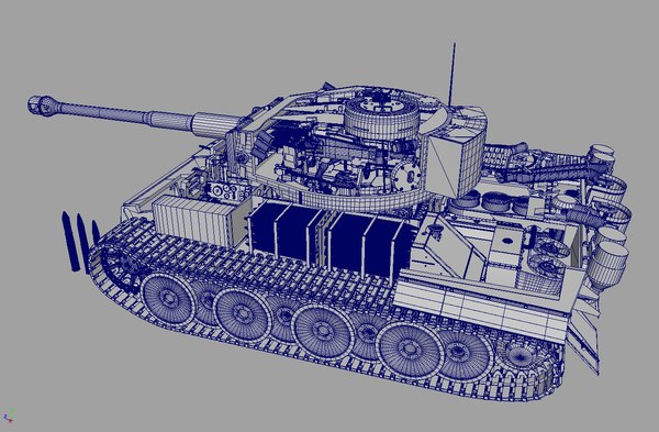 Tiger I Early Type Full Interior 3D model - TurboSquid 1825278