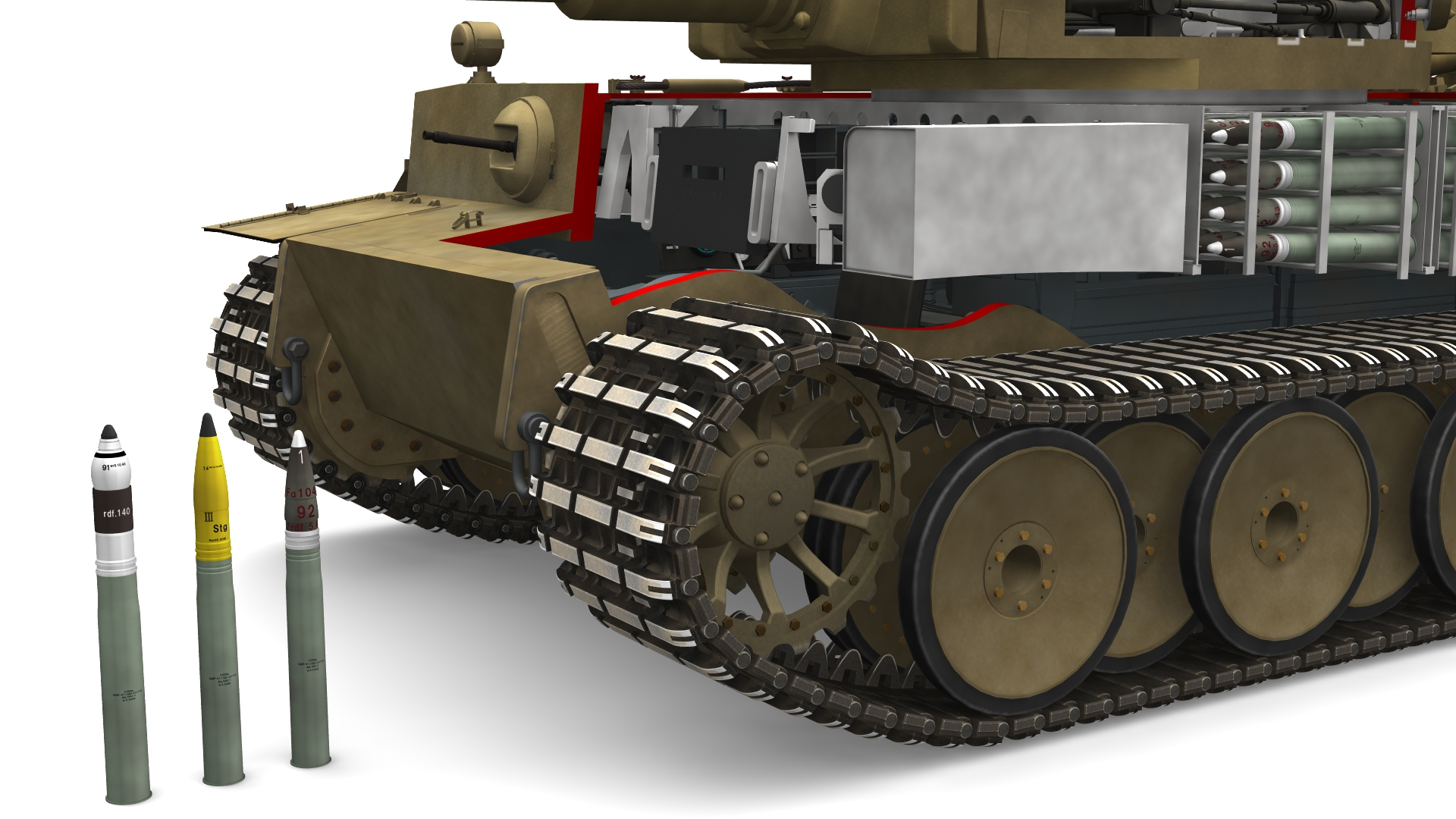 Tiger I Early Type Full Interior 3D model - TurboSquid 1825278