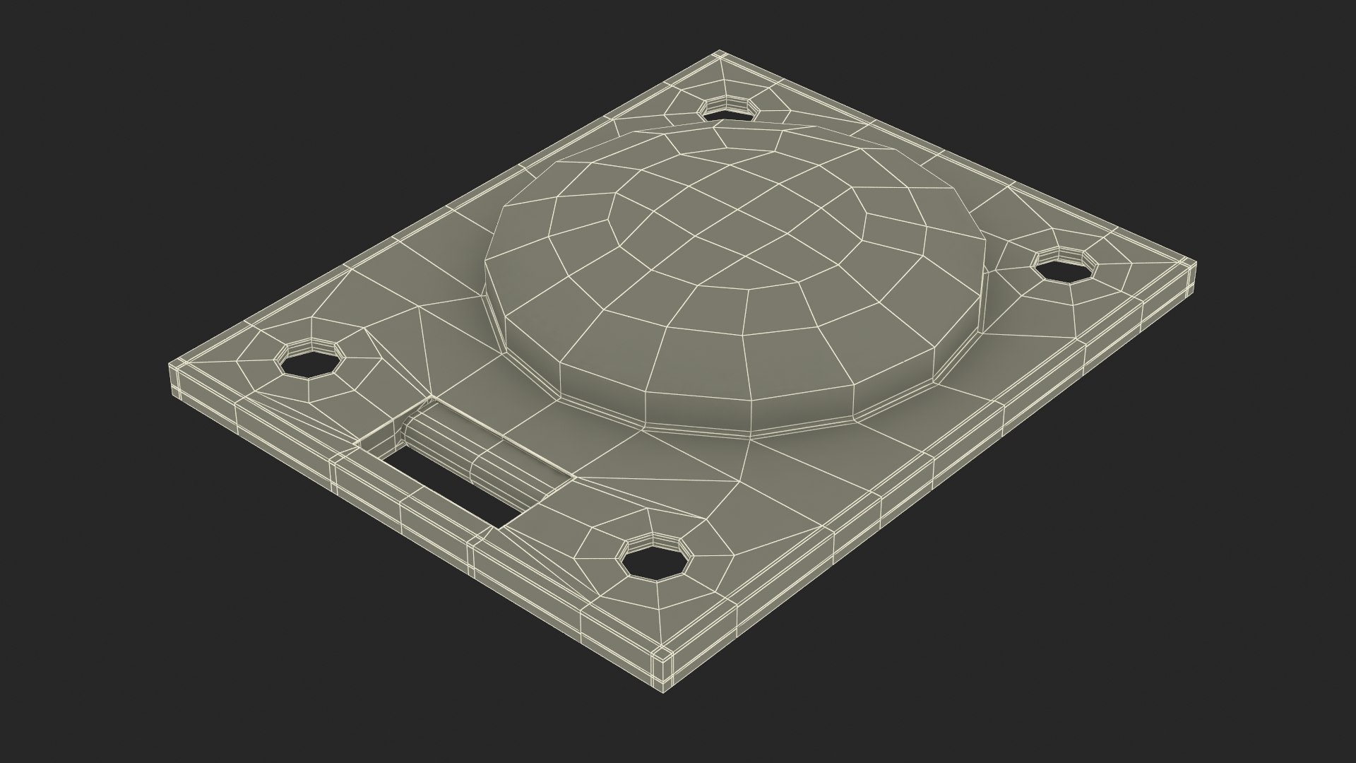 Kitchen Cabinet Handle Recessed Round Black 3D - TurboSquid 2222413