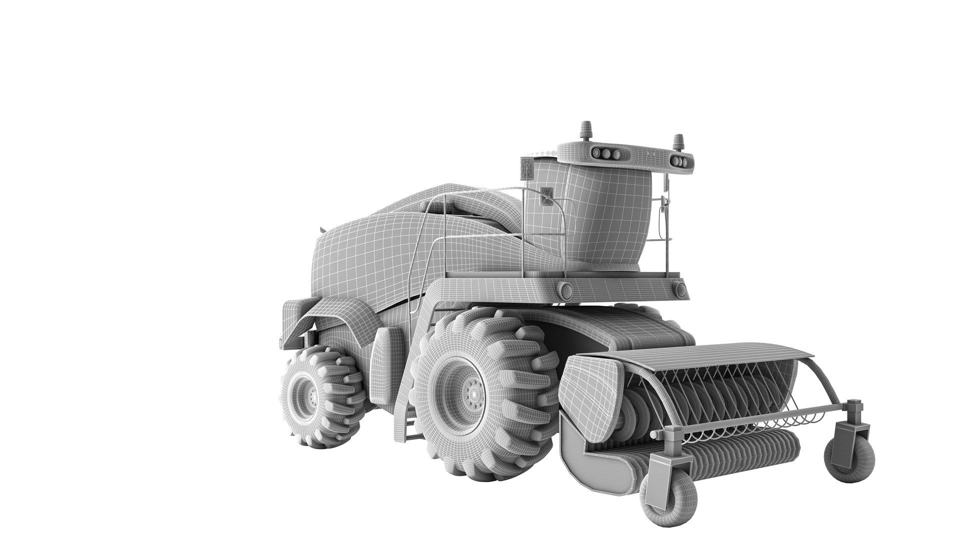 Forage Harvester 3D Model - TurboSquid 2227107