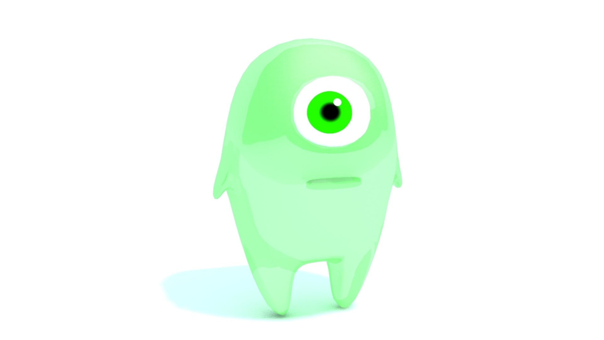 3d Max Mucus Cute Alien