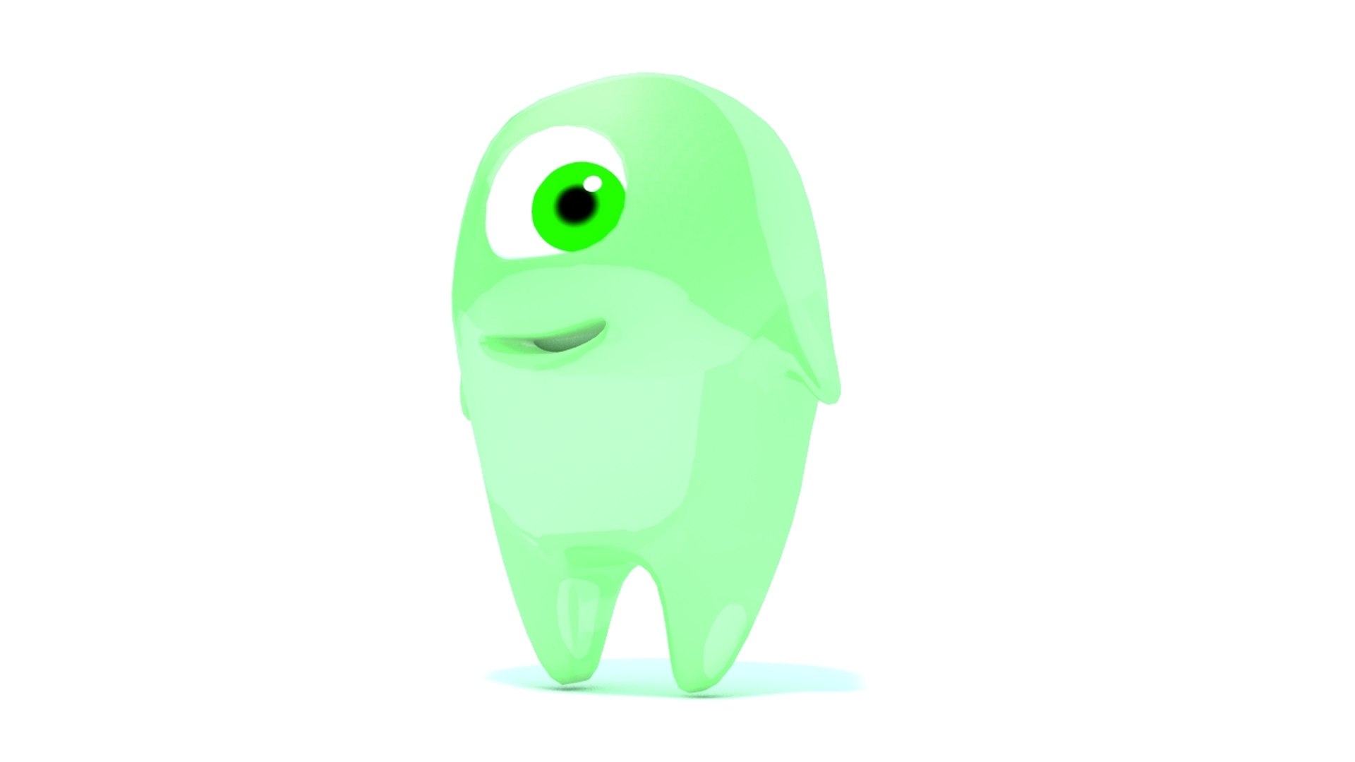 3d Max Mucus Cute Alien