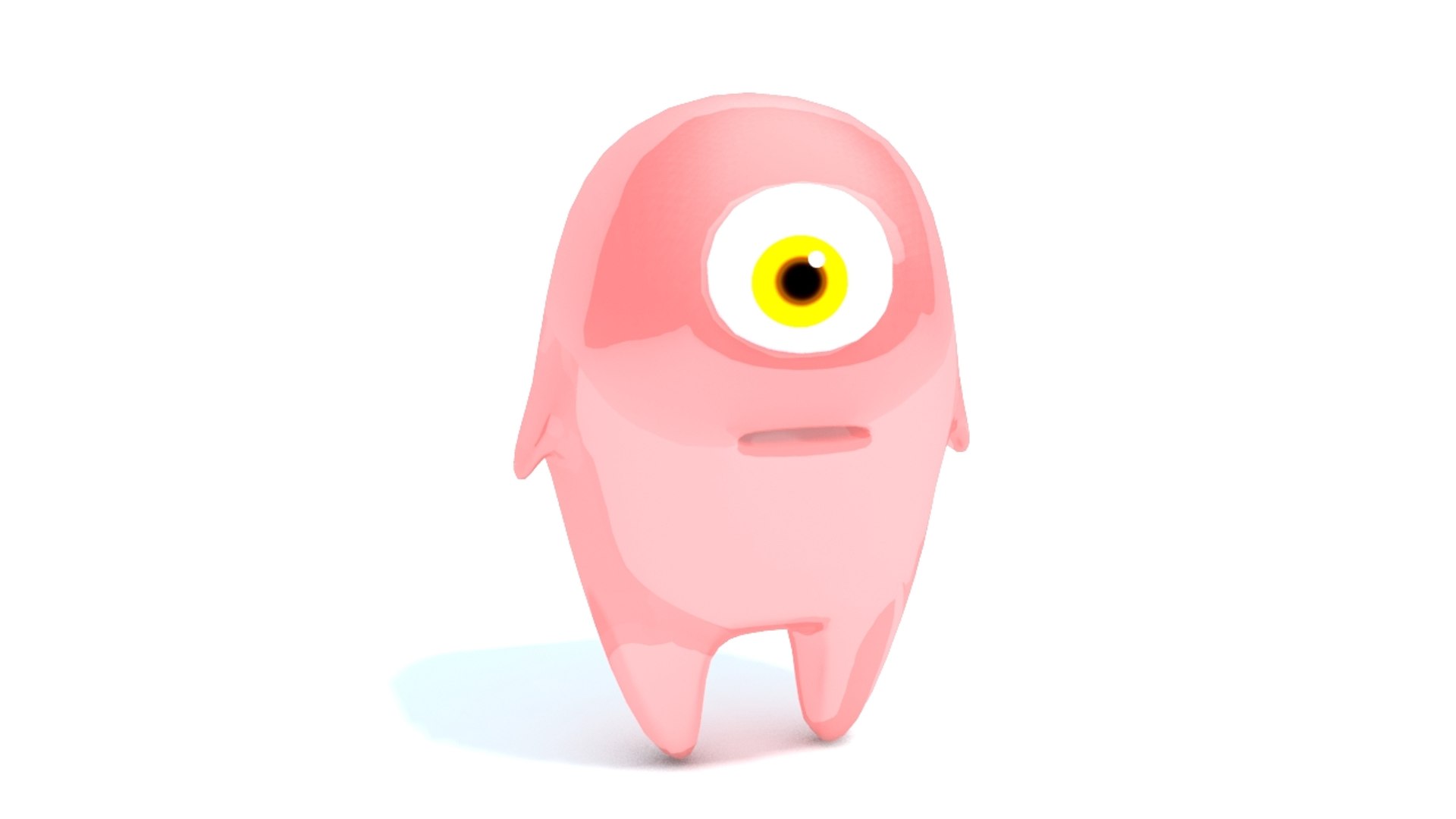 3d Max Mucus Cute Alien