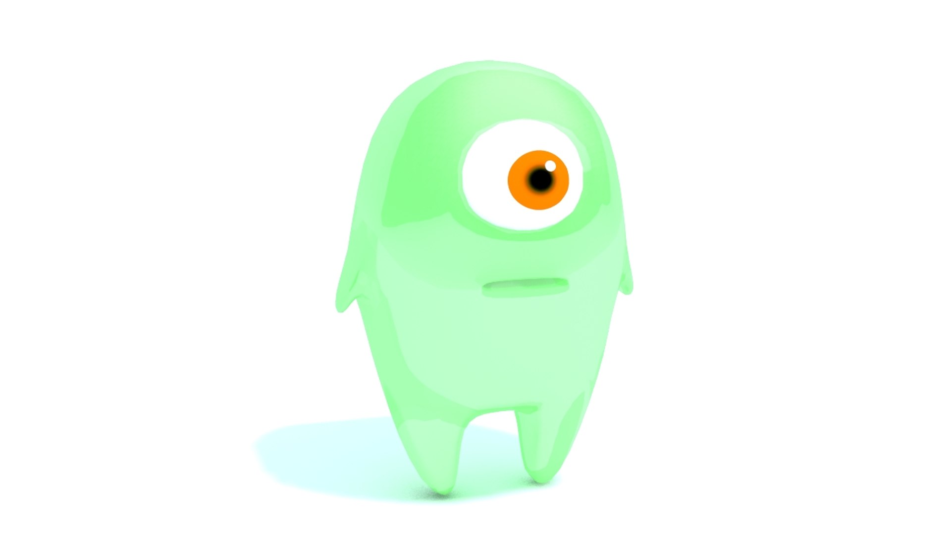 3d Max Mucus Cute Alien