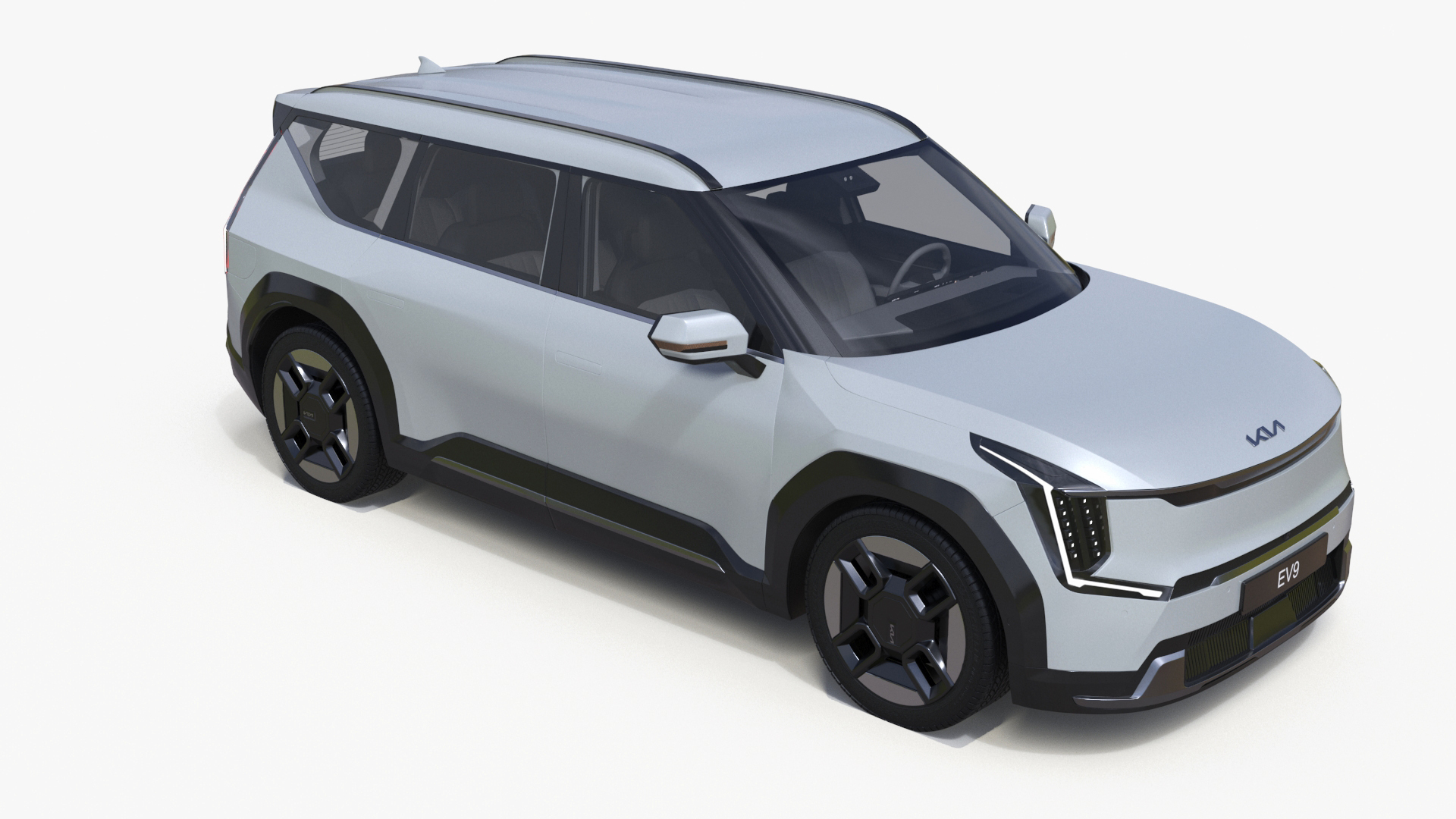 3D KIA EV9 Electric SUV Silver - TurboSquid 2340223