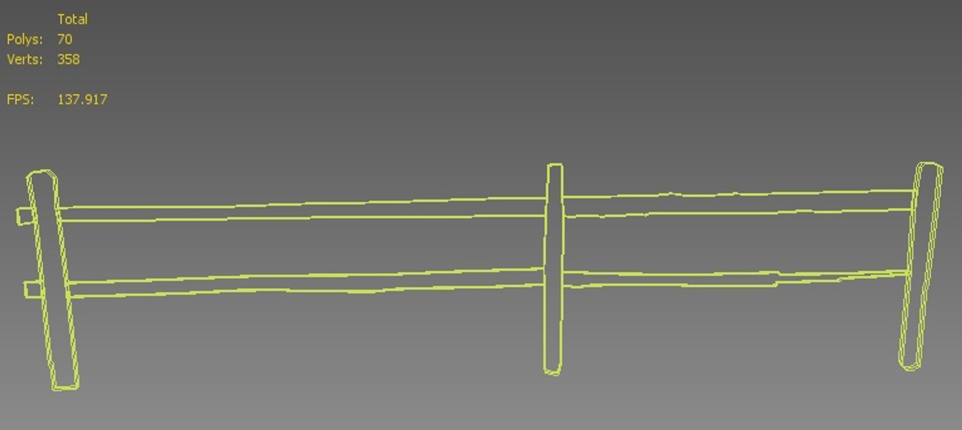 Free Wooden Fence 3d Model