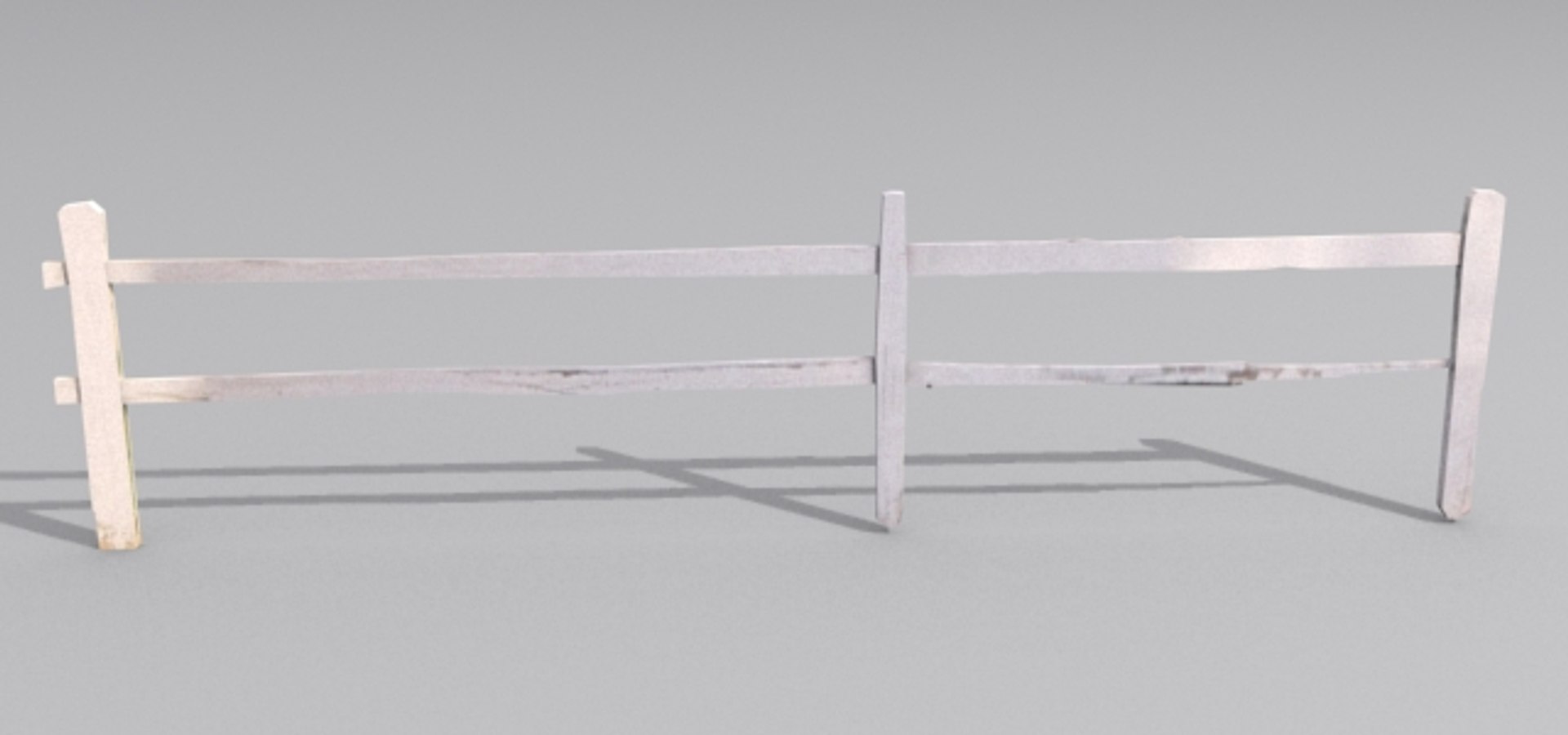 Free Wooden Fence 3d Model