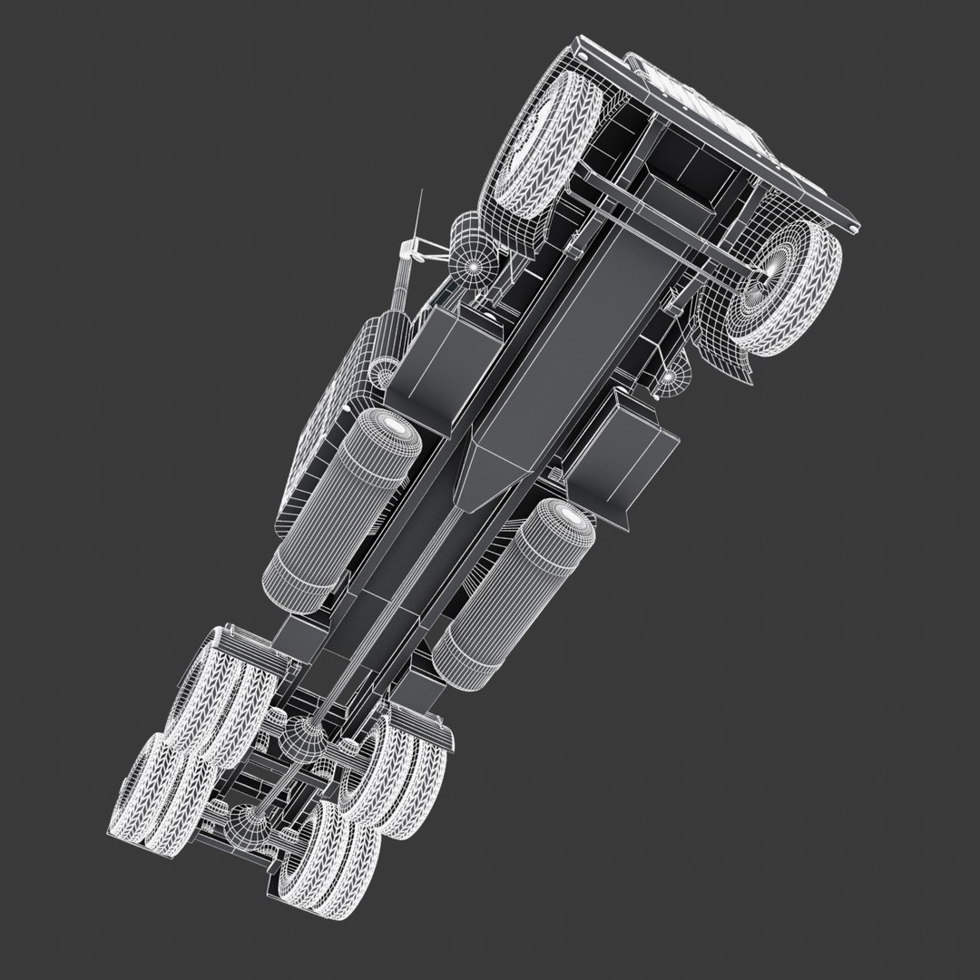 3d Model Tractor Unit Truck