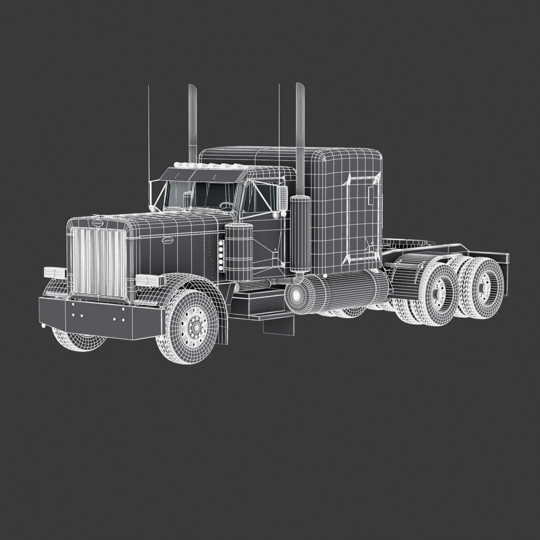 3d Model Tractor Unit Truck