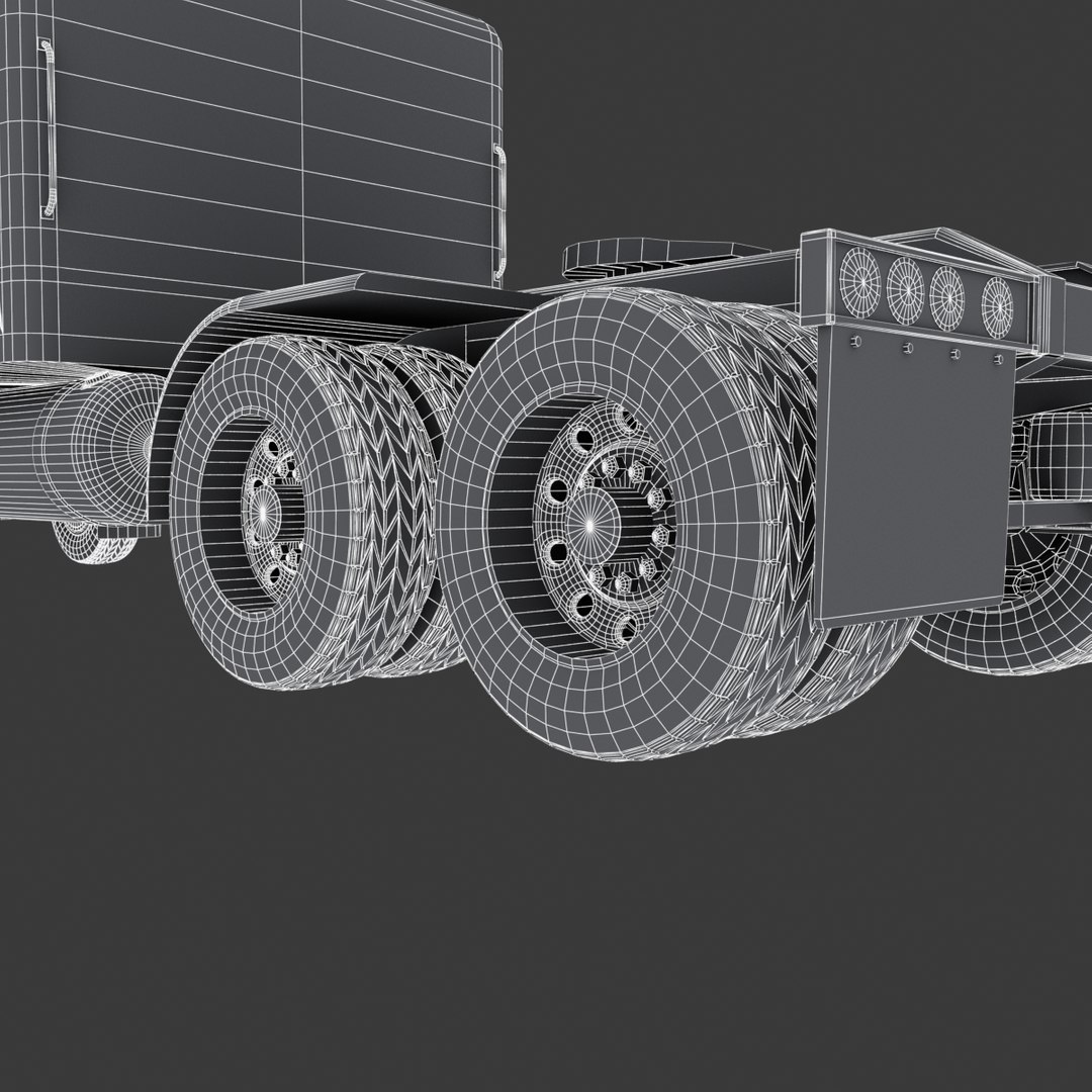 3d Model Tractor Unit Truck