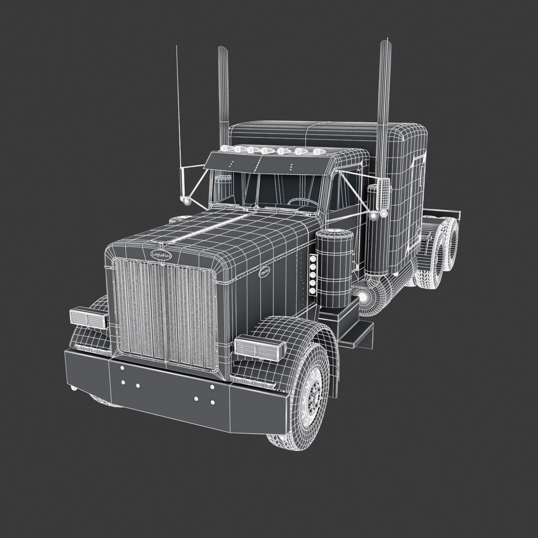 3d Model Tractor Unit Truck