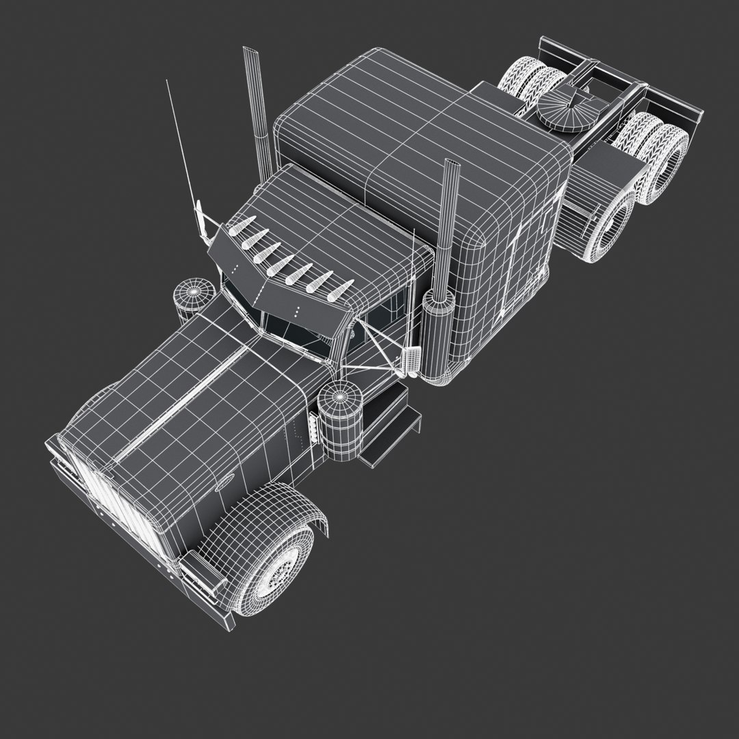 3d Model Tractor Unit Truck