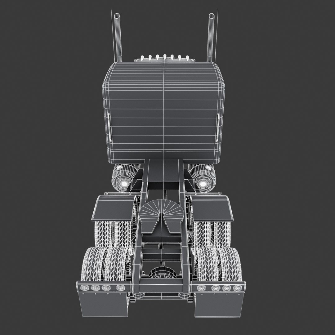 3d Model Tractor Unit Truck