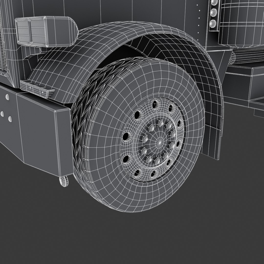 3d Model Tractor Unit Truck