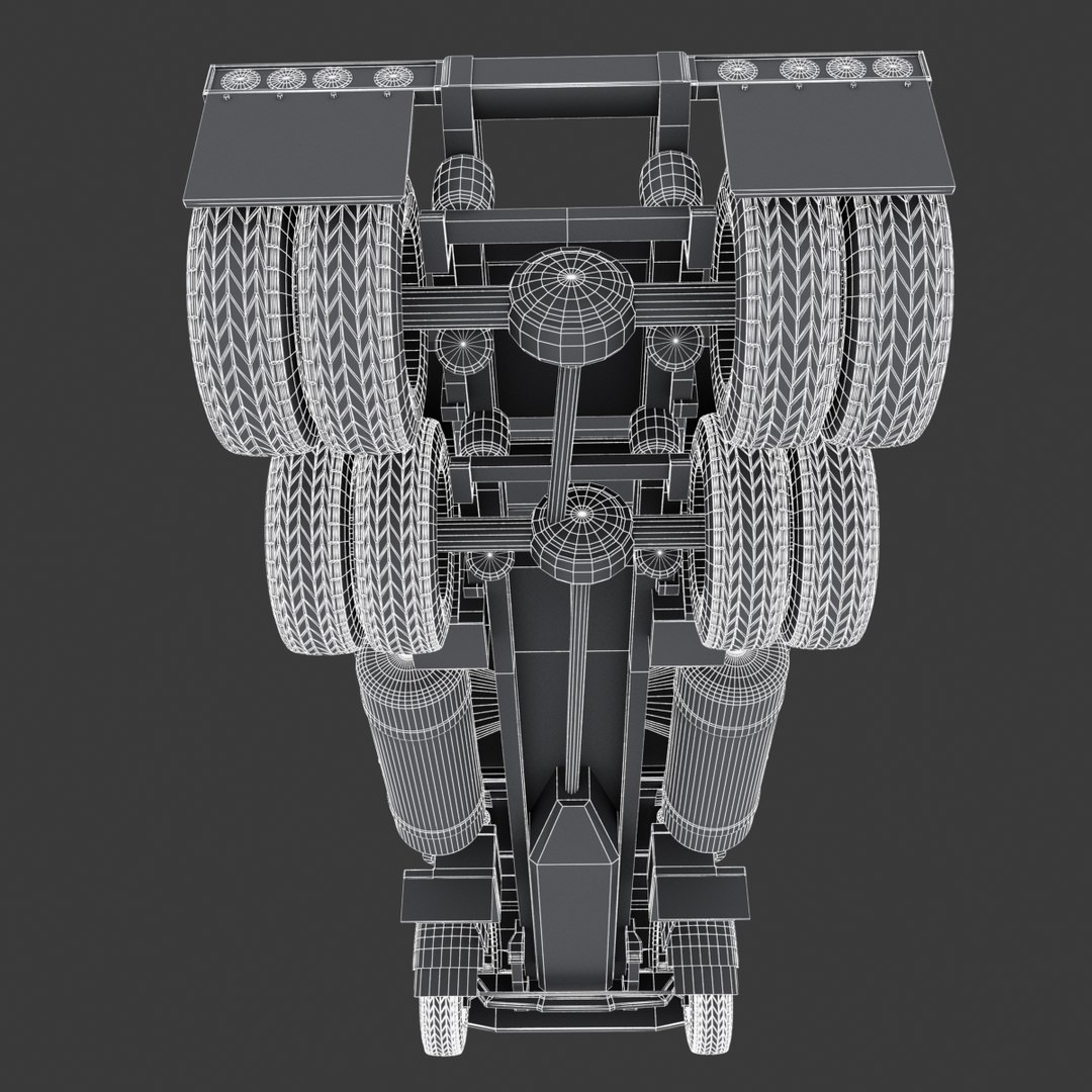 3d Model Tractor Unit Truck