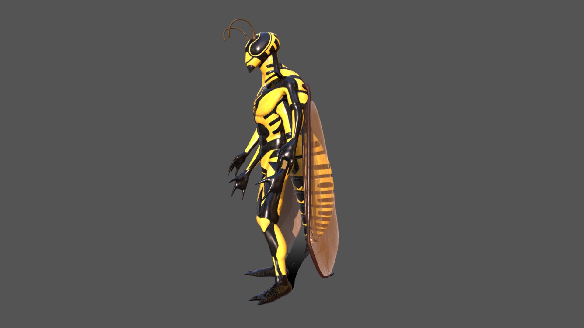 Yellow Jacket Fly 3D - TurboSquid 1881161