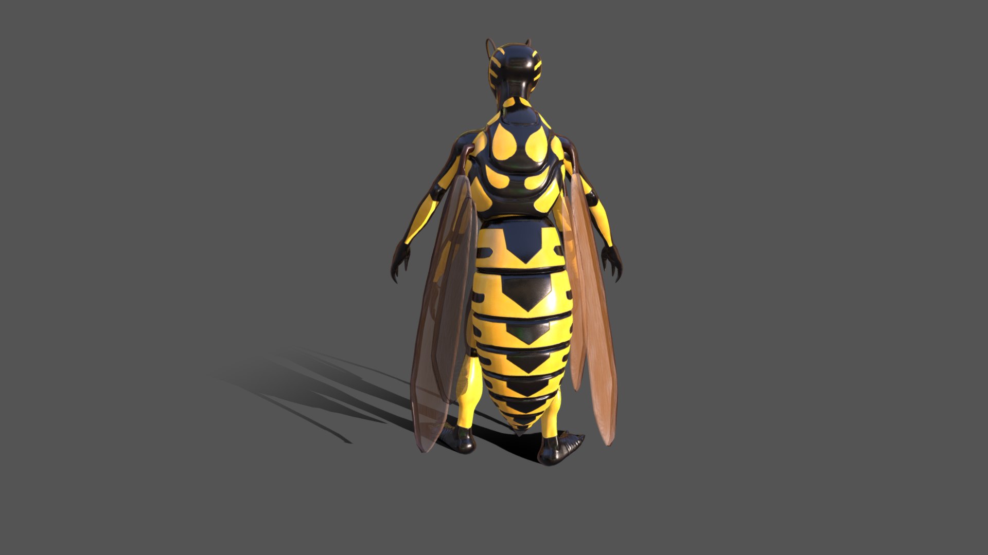 Yellow Jacket Fly 3D - TurboSquid 1881161