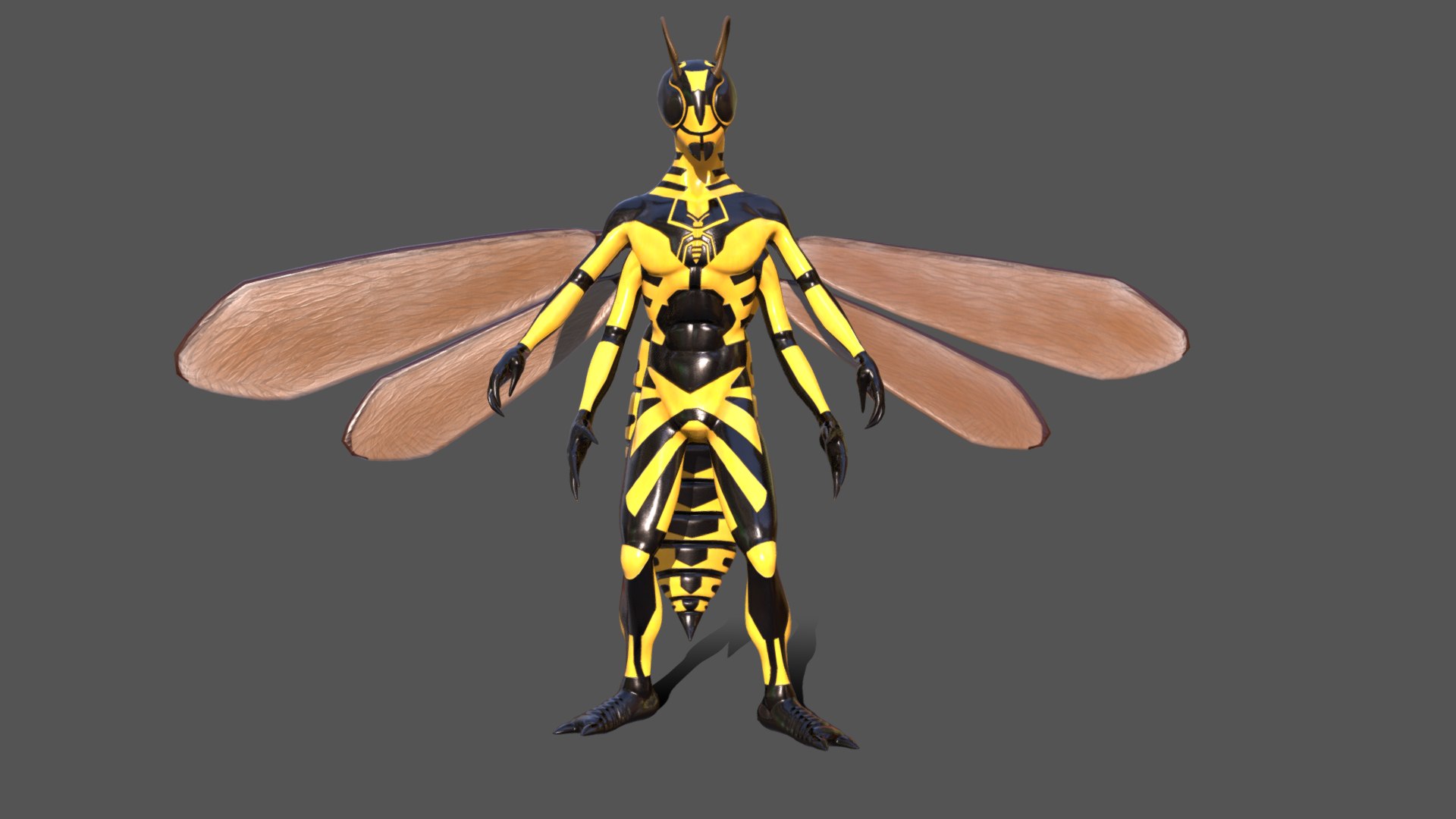 Yellow Jacket Fly 3D - TurboSquid 1881161