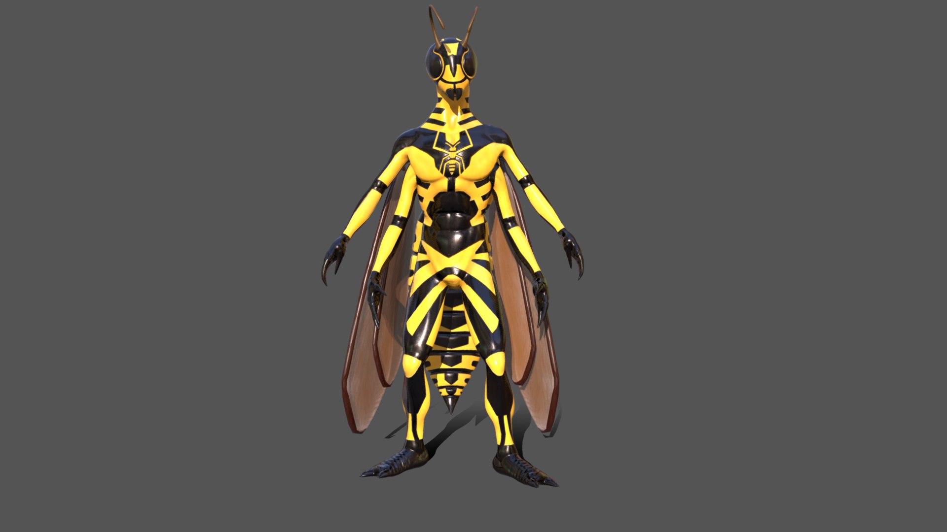 Yellow Jacket Fly 3D - TurboSquid 1881161