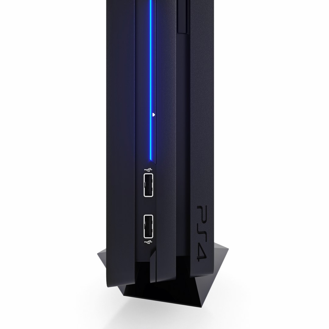 3D sony playstation 4 pro model - TurboSquid 1270647
