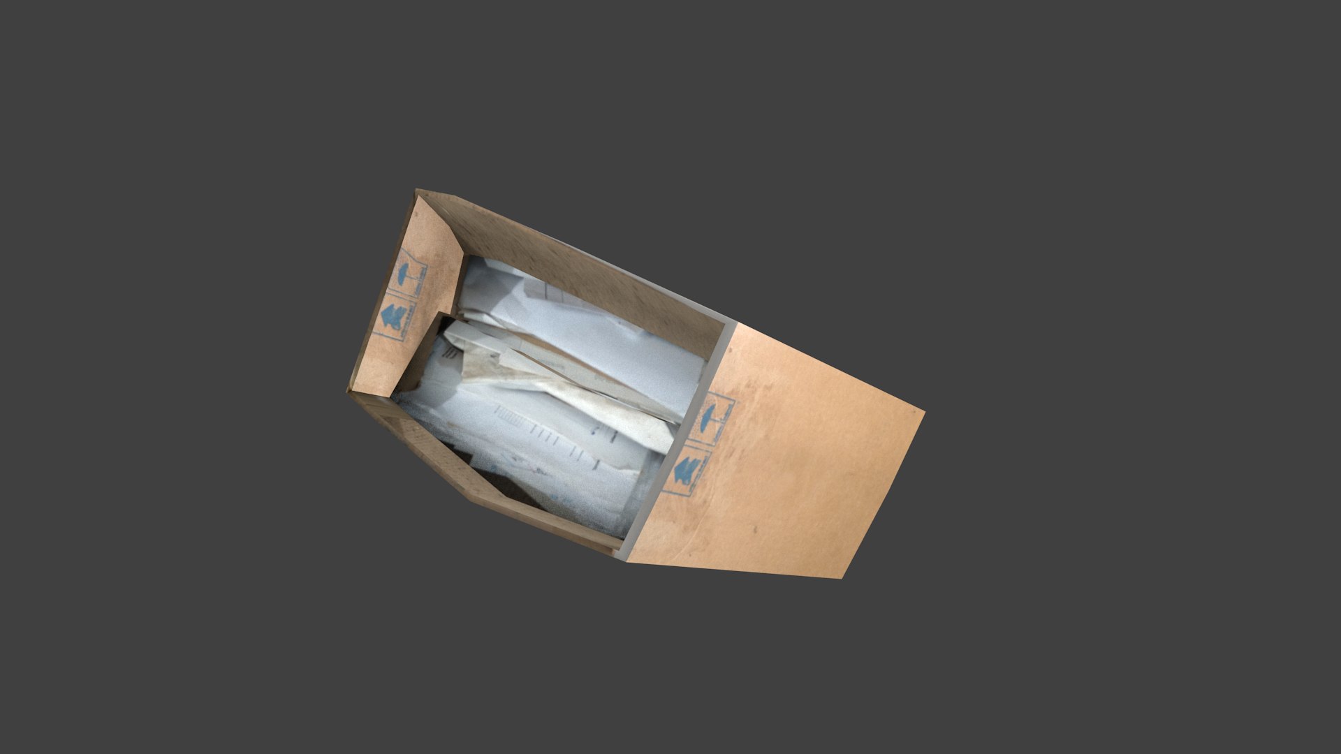 3D Box paper 01 model - TurboSquid 1769576