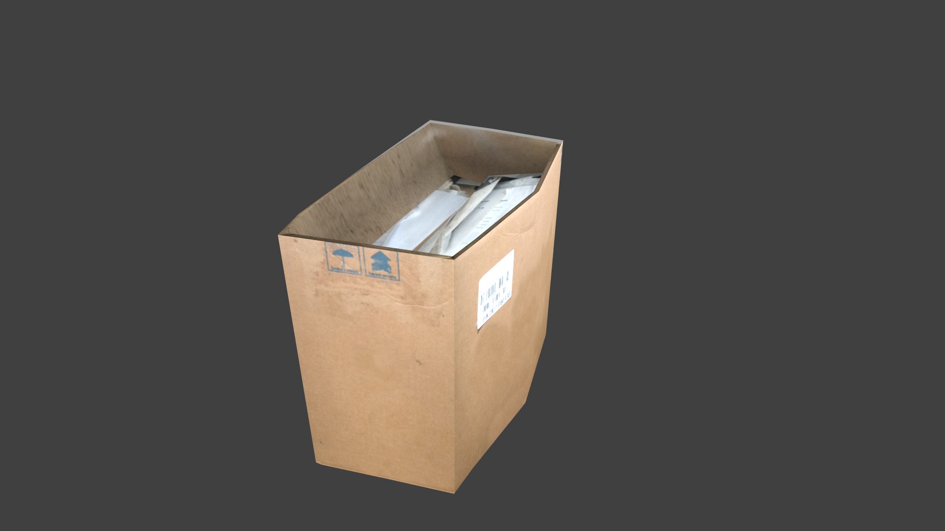 3D Box paper 01 model - TurboSquid 1769576