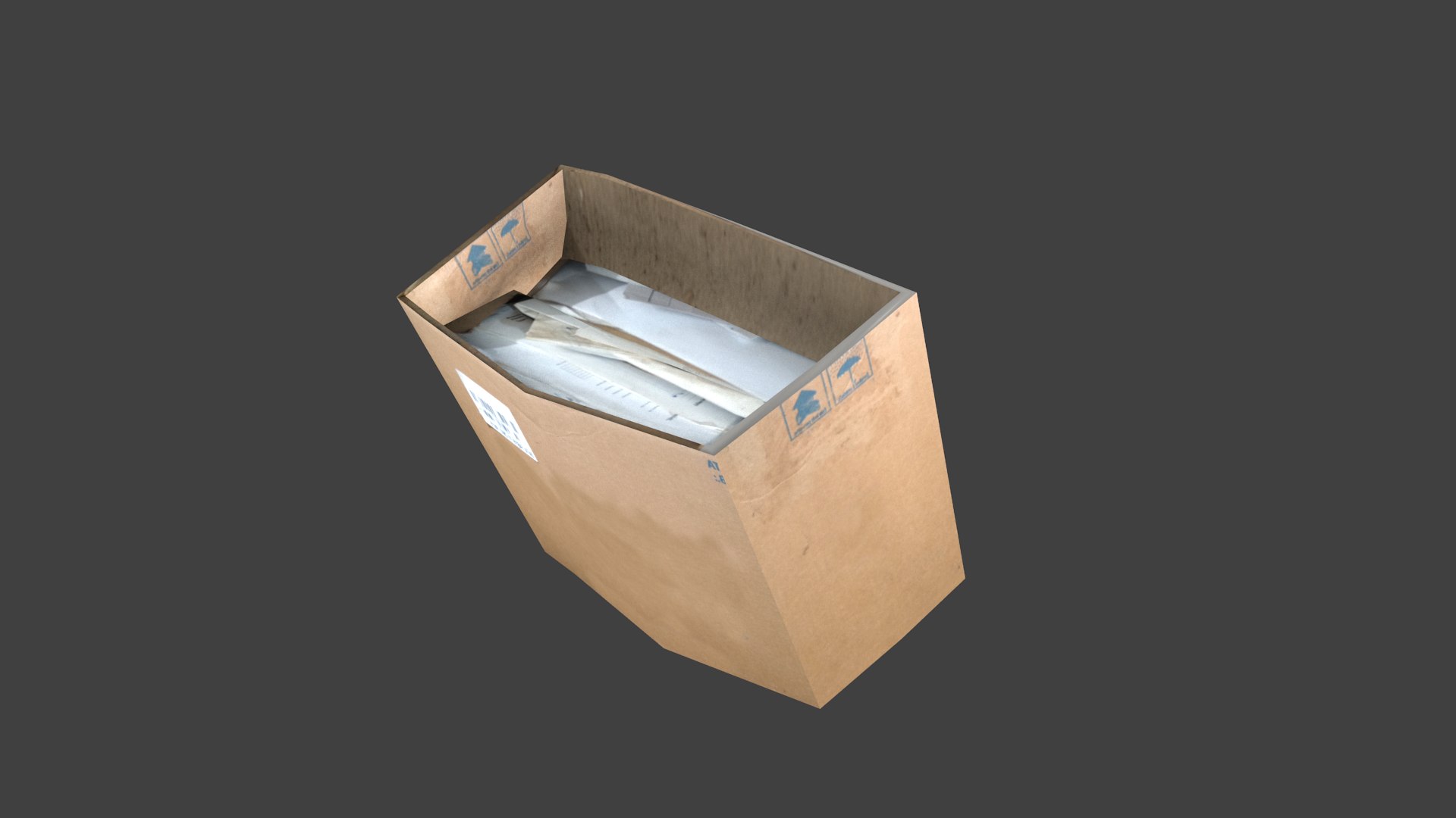 3D Box paper 01 model - TurboSquid 1769576