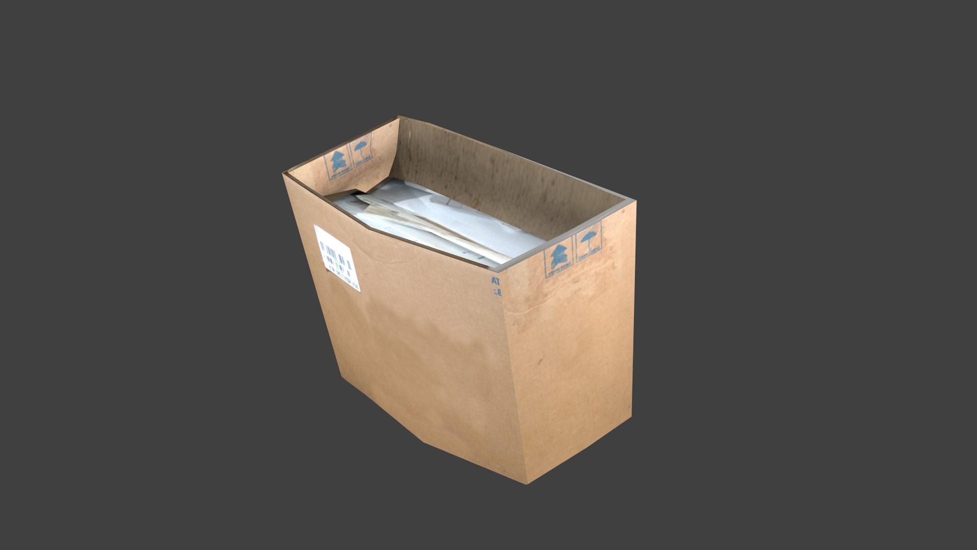 3D Box paper 01 model - TurboSquid 1769576