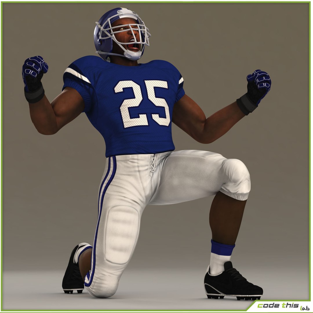 Team Player American Football Obj