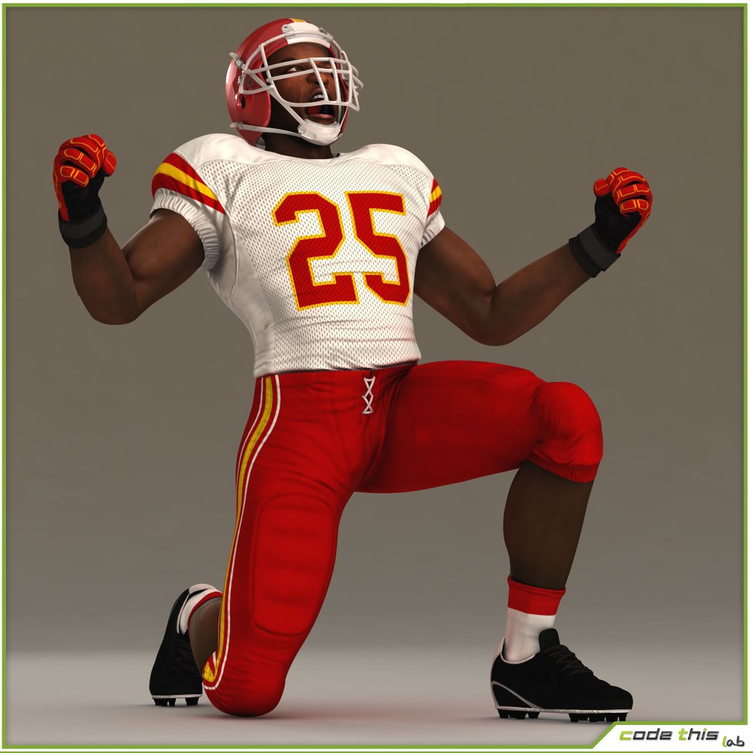 Team Player American Football Obj