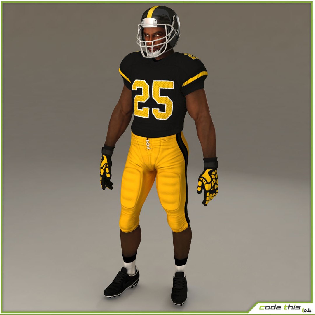Team Player American Football Obj
